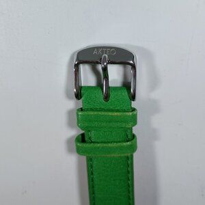 Akteo | Accessories | Rare Story Box Akteo Gardner Watch Green Leather ...